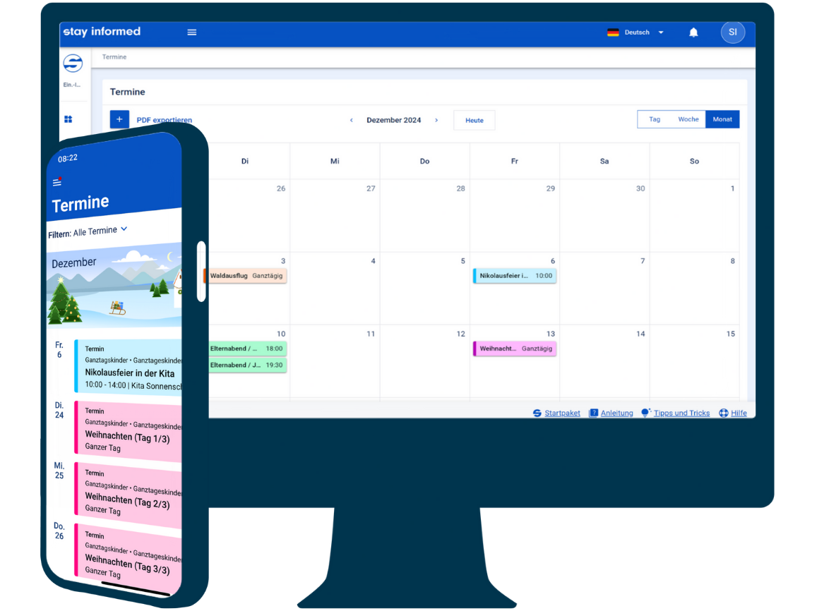Die Kita-App für Kommunikation & Organisation | Stay Informed